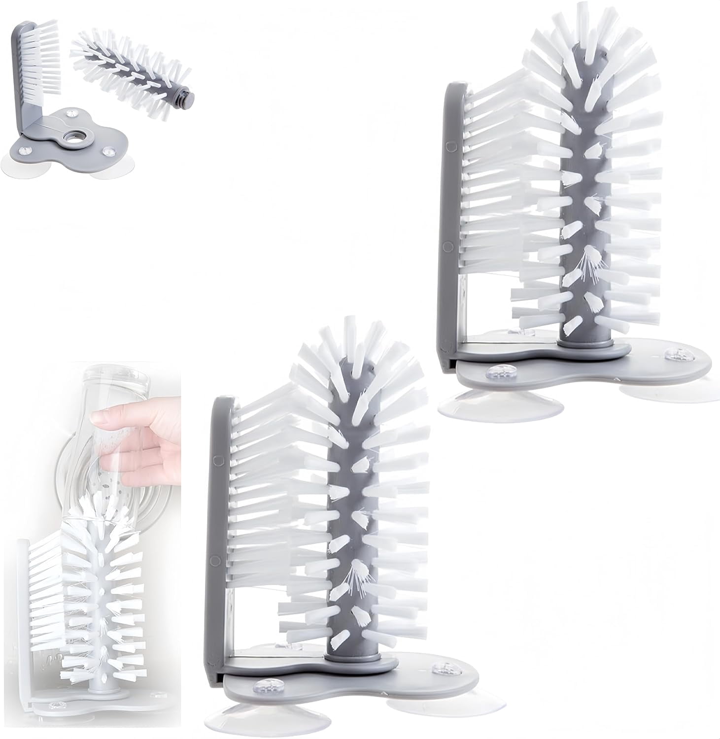 Emboadlie Double-Sided Cup Cleaner - Lazy Double Sided Glass and Cup ...
