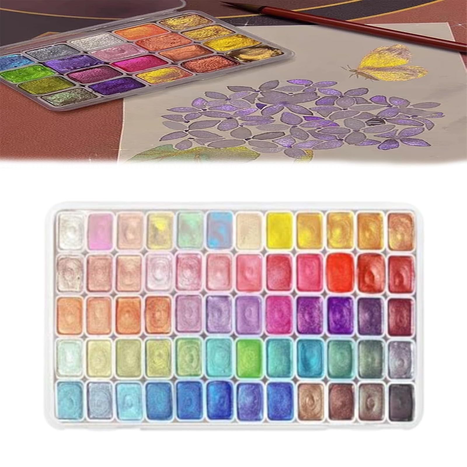 Emboadlie, Emboadlie Shifting Watercolor Painting Set, Powder Mineral ...