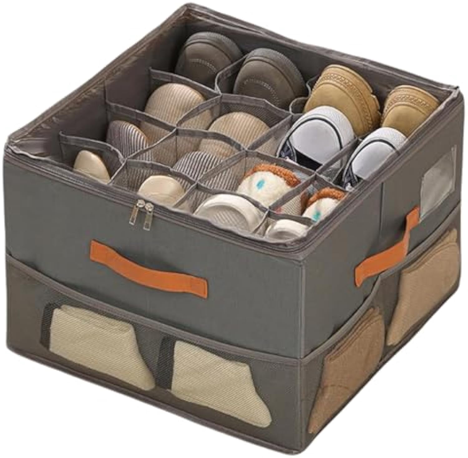 Emboadlie Fabric Shoe Organizer Storage Box, Emboadlie Organizer ...