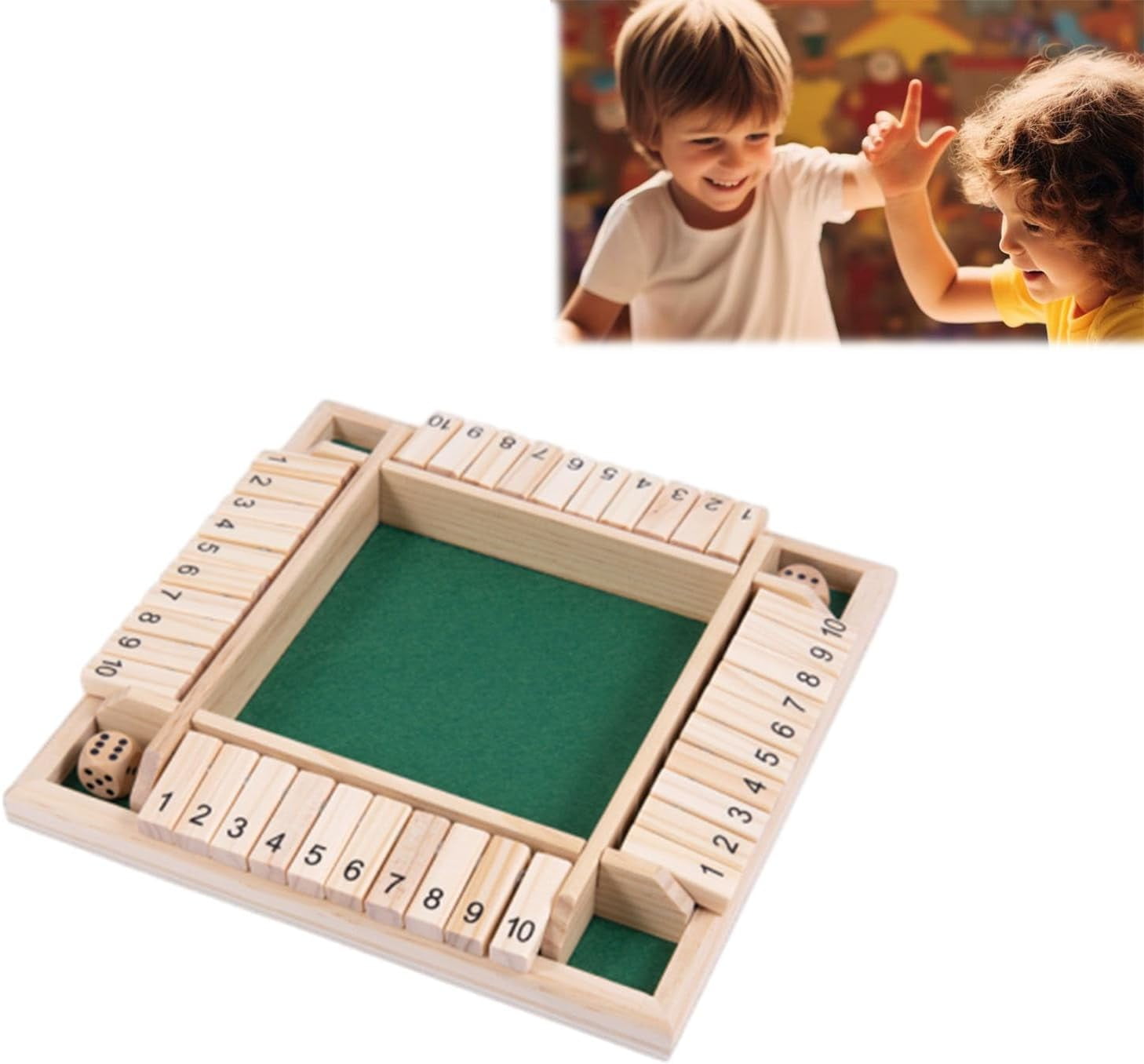 Emboadlie Game, Funny Family Games-Shut The Box Board Game, Shut The ...