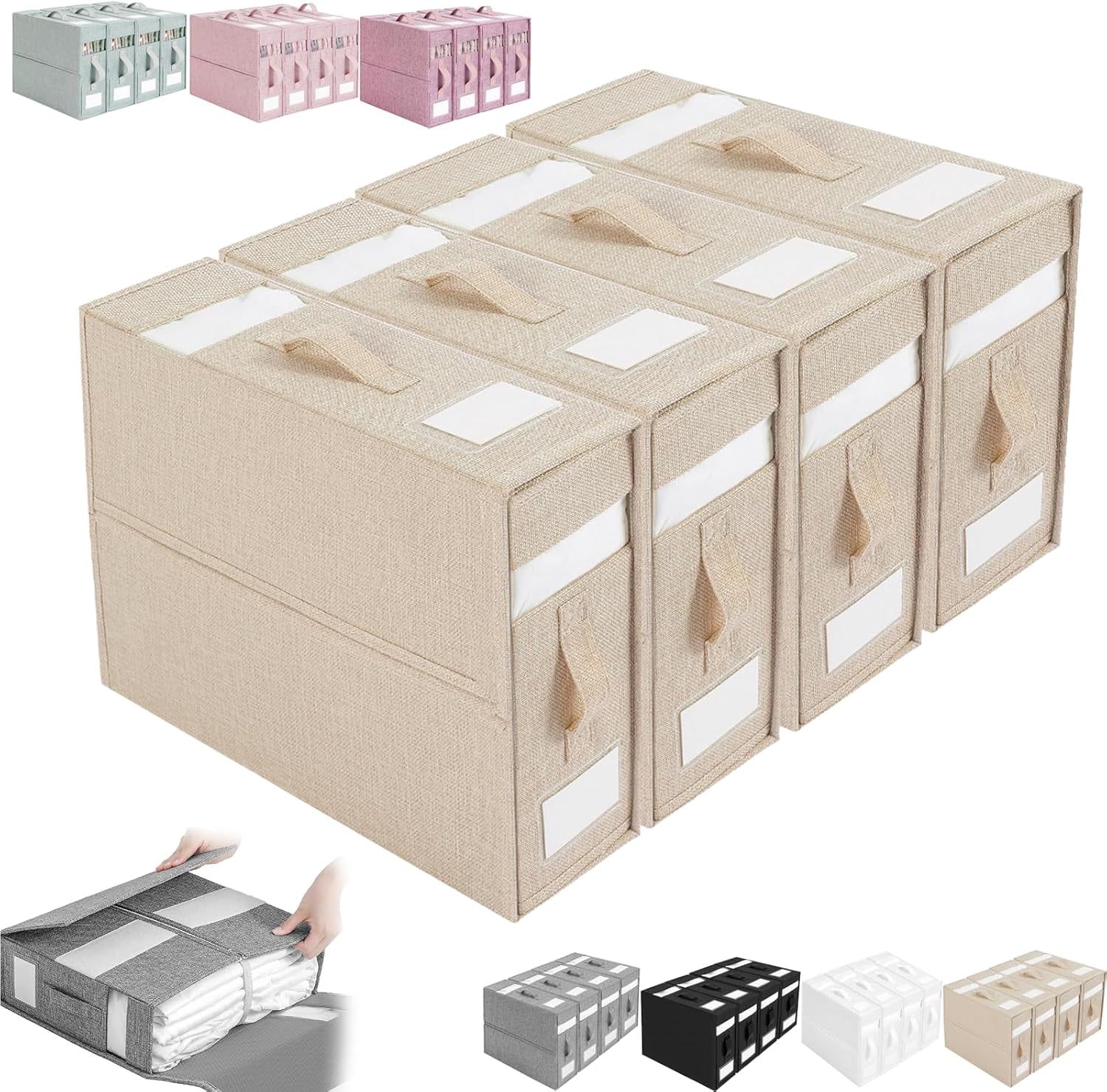 Emboadlie/Gettoreach Multi-Use Storage Bags 4Pack Sheet Organizers for ...