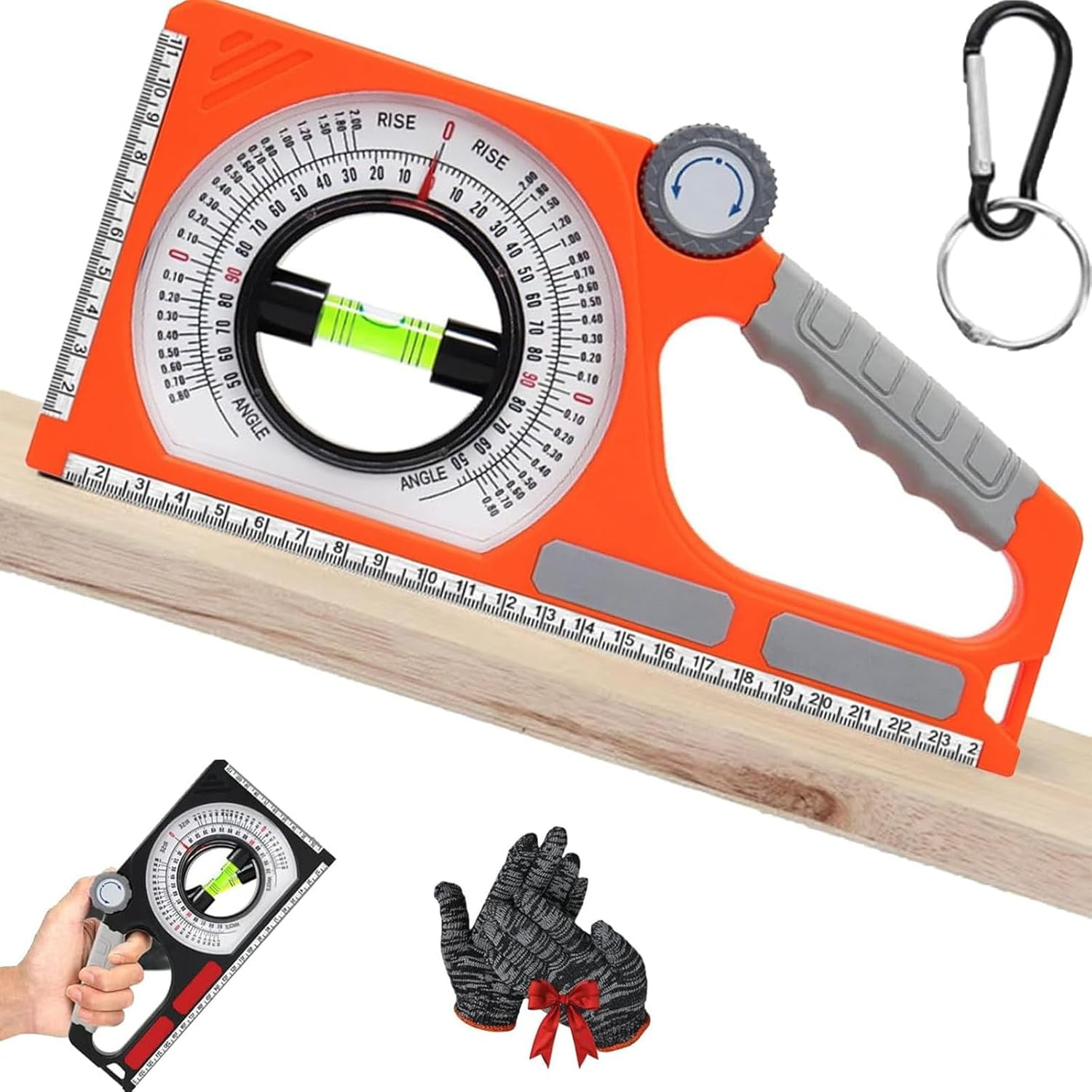 Emboadlie Portable Mechanical Inclinometer, Engineering Inclinometer ...