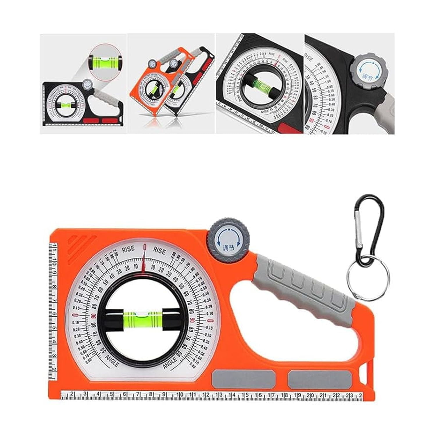 Emboadlie Portable Mechanical Inclinometer, Engineering Inclinometer ...