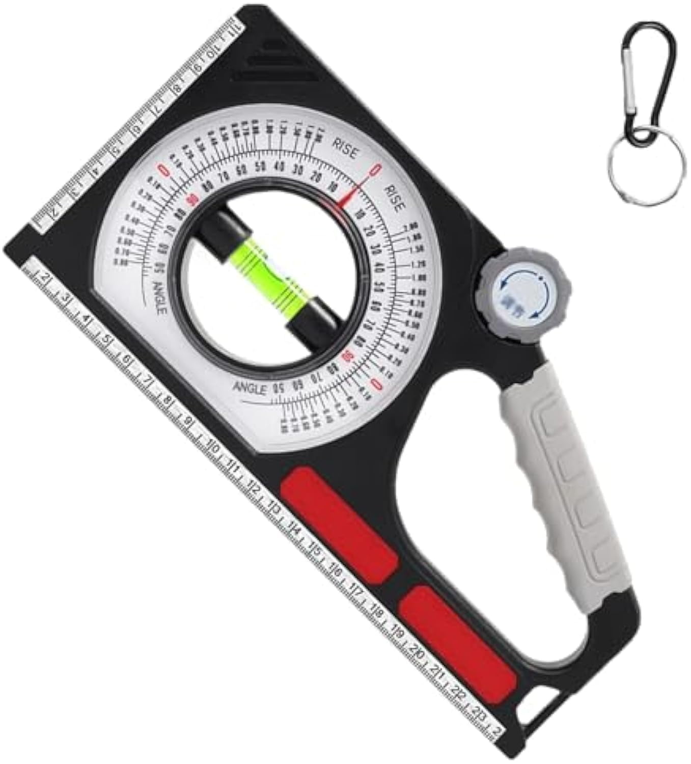 Emboadlie Portable Mechanical Inclinometer, Scale Rotary Pitch Finder ...