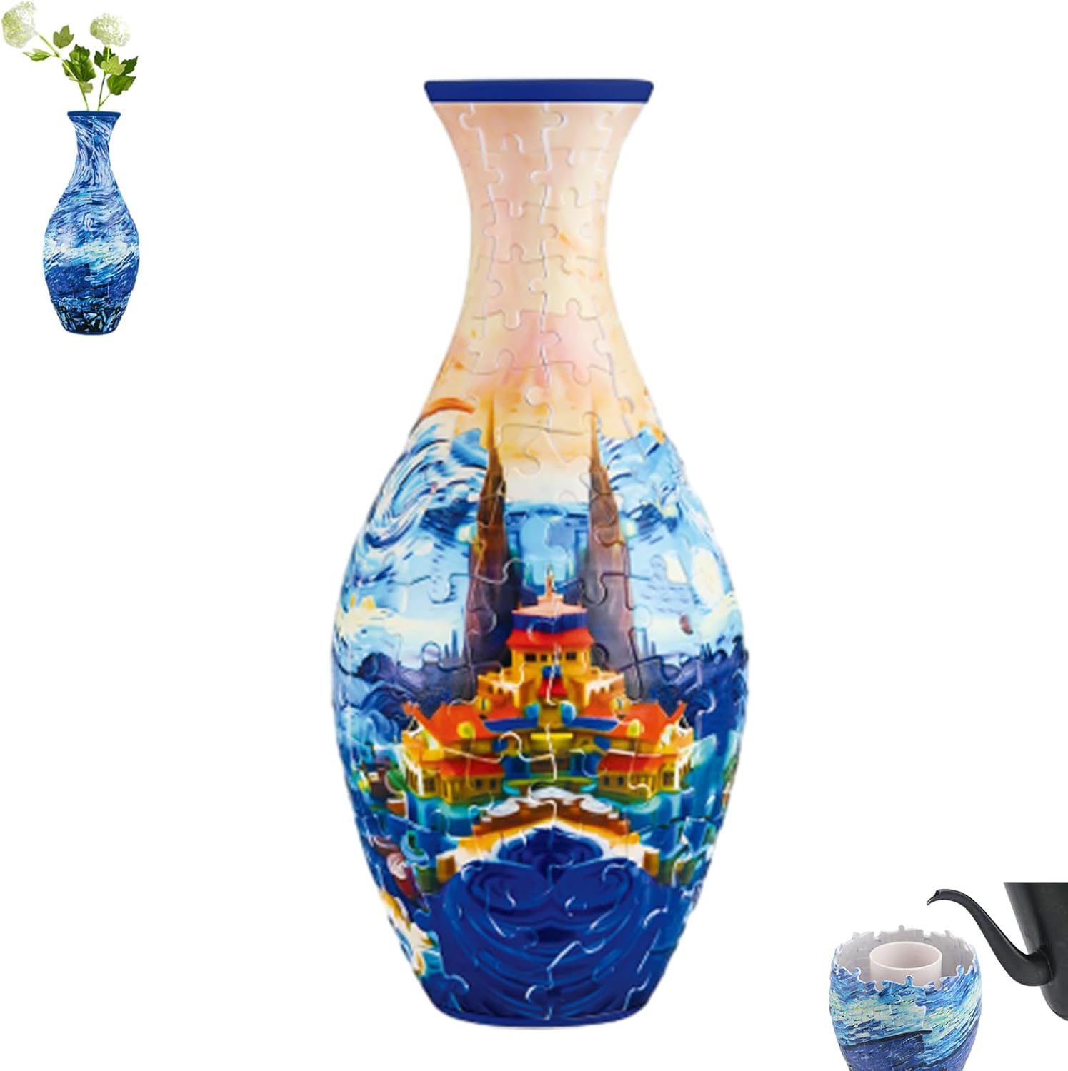 Emboadlie/Presumablyi/Minutetiny 3D Puzzle Vase, 3D Flower Vase Puzzle ...