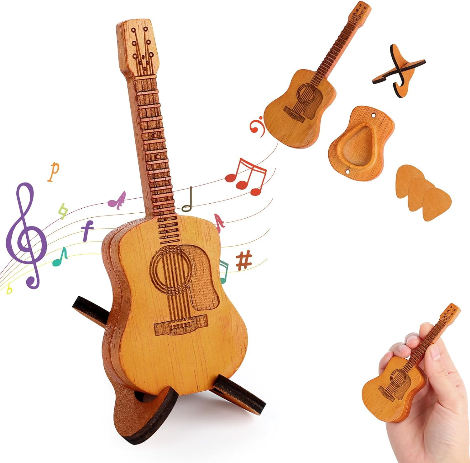 Emboadlie Wooden Acoustic Guitar Box - Walmart.com