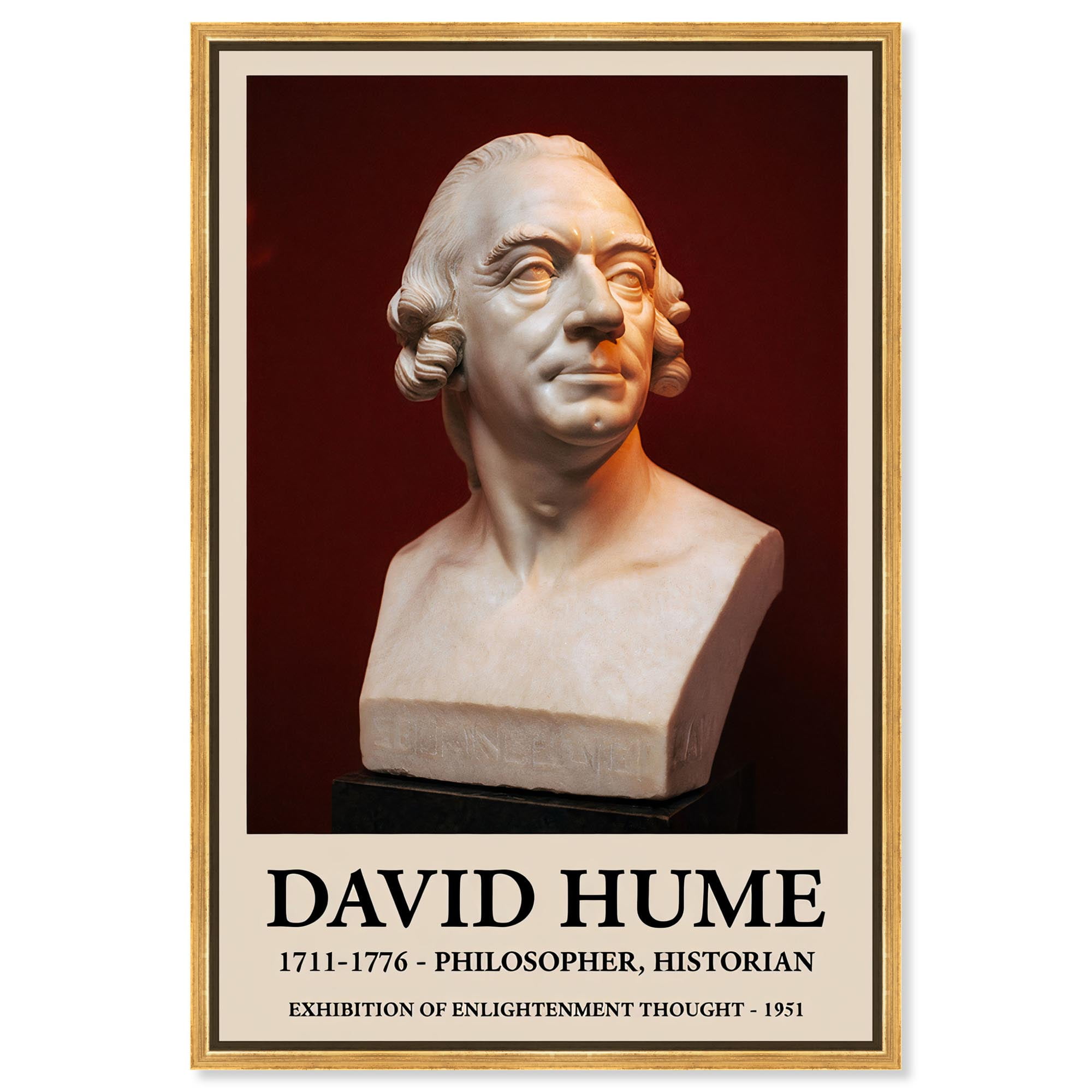 Embodiment in Stone Canvas Classic Art Posters by Art Remedy, Gold ...