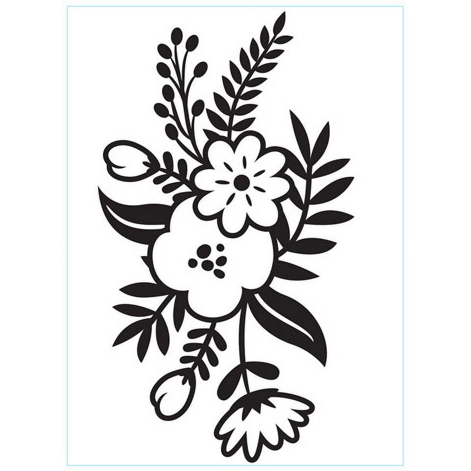 Emboss Folder Small Floral Sprig - Walmart.com