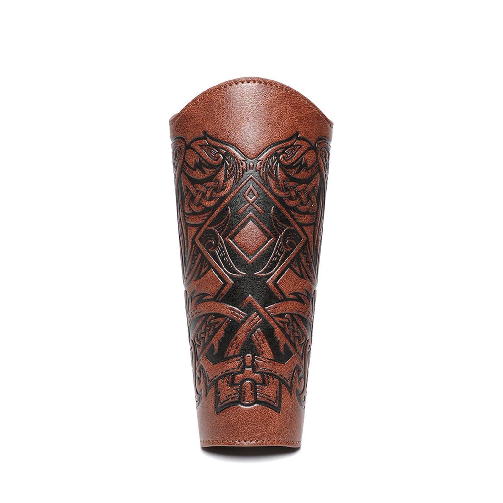 Embossed Arm Bracers Retro Leather Gauntlets Guards for and LARP Events ...