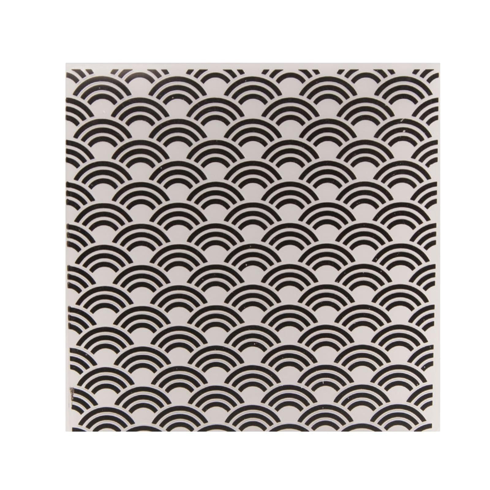 Embossed Folder Decorating Wave Pattern Decorative Template Stencil for ...
