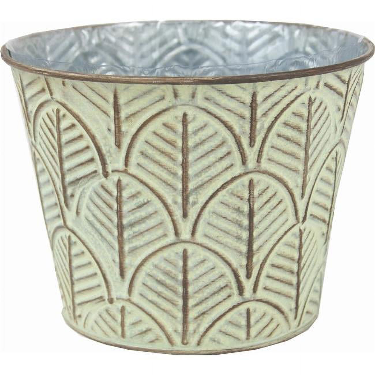 Embossed Green Leaves 1 Planter - Walmart.com