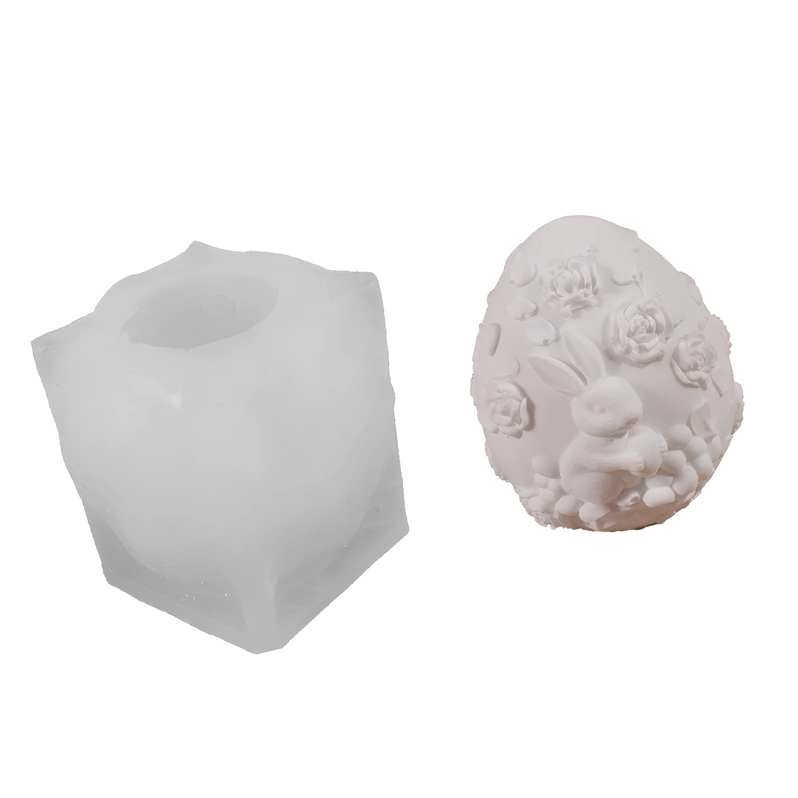 Embossed Hare Easter Eggs Silicone Molds Easter Silicone Mould for ...
