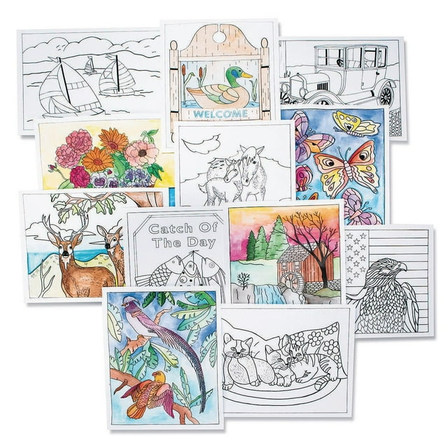 Embossed Line Designers Pictures (Set of 12) - Walmart.com