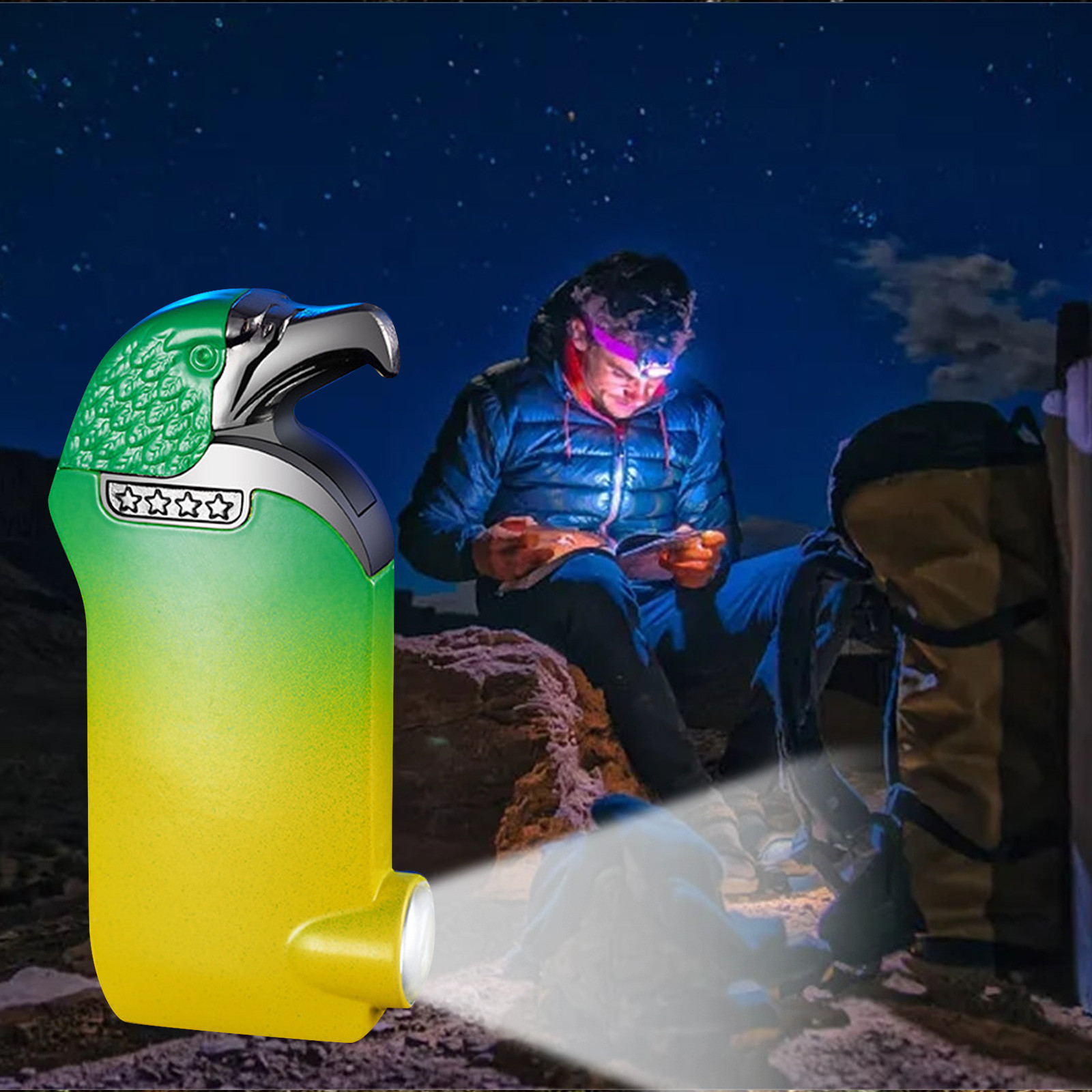 Embossed Metal Inflatable Lighter Individualized Direct-flow Lighter ...