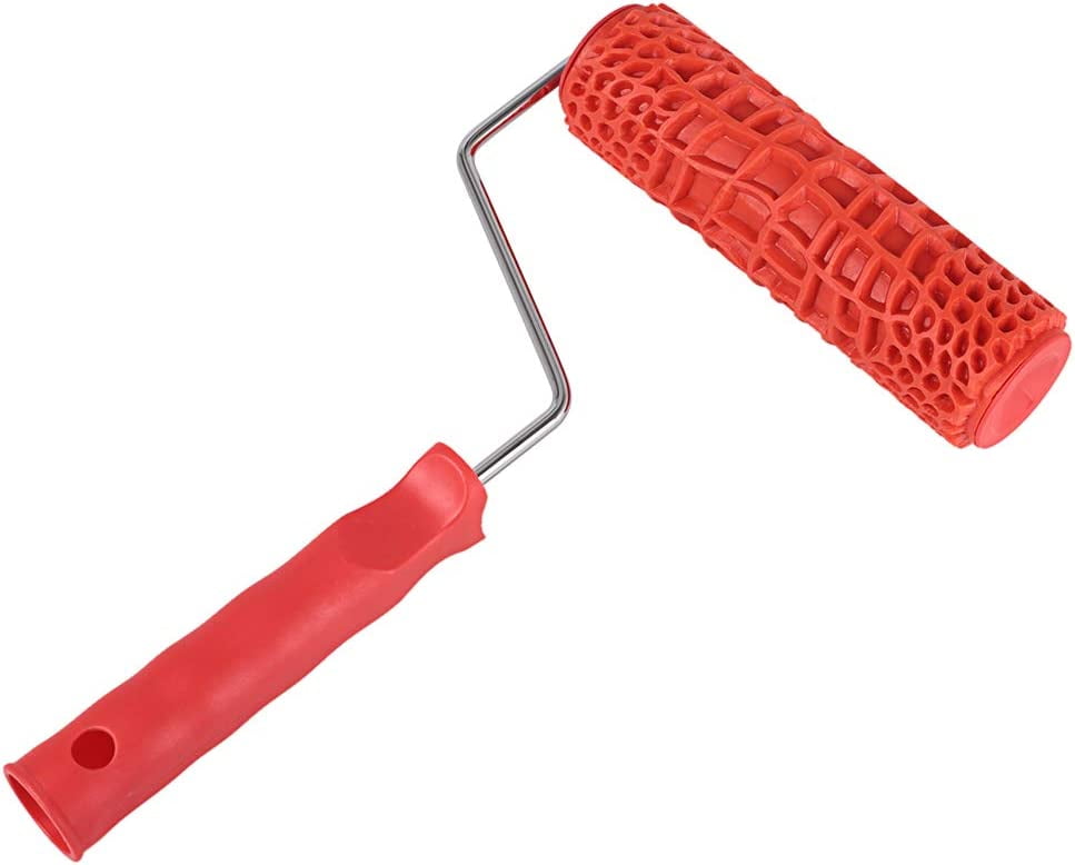 Embossed Paint Roller 7 Inch Brick Pattern Paint Roller with Plastic ...