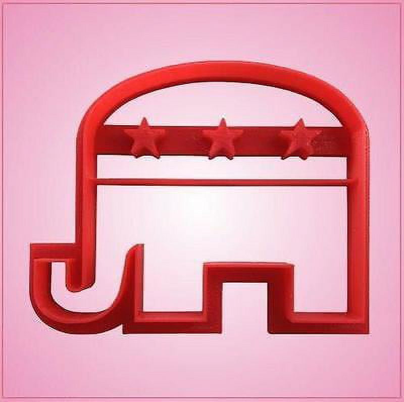 Embossed Republican Elephant Cookie Cutter - Walmart.com