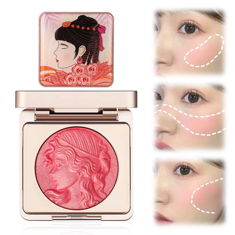 Embossed Smooth Powder Blush, 2025 New Face Makeup, Makeup Embossed ...