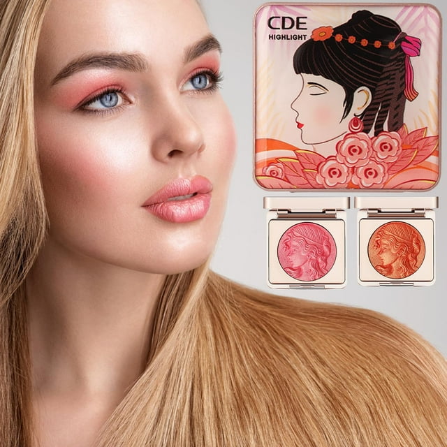 Embossed Smooth Powder Blush Palette For Cheeks Cream Blush For Cheeks