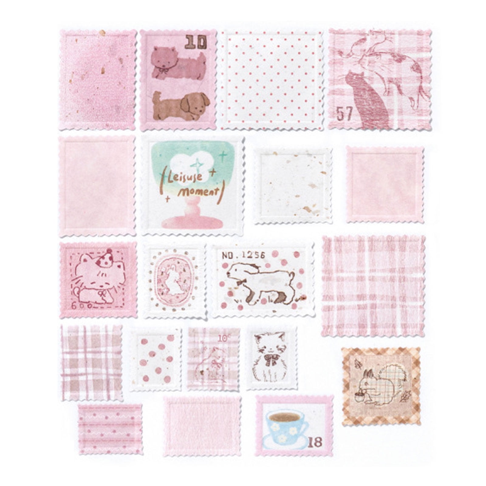 Embossed Stamp Sticker For Scrapbooking Journaling Decorations Stickers ...