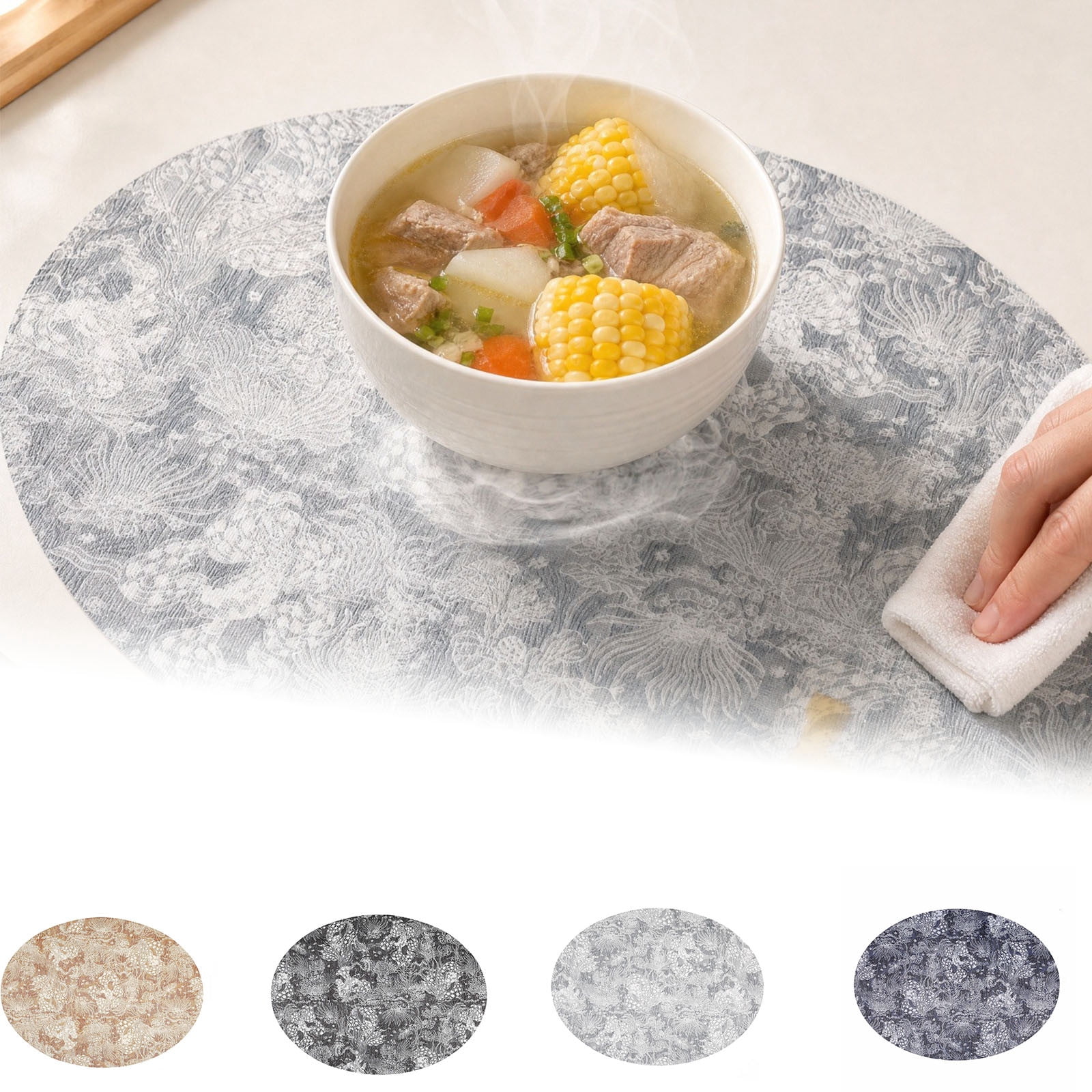 Embossed Textured Pvc Thermal Insulation Pad, Heat Resistant Tabletop ...