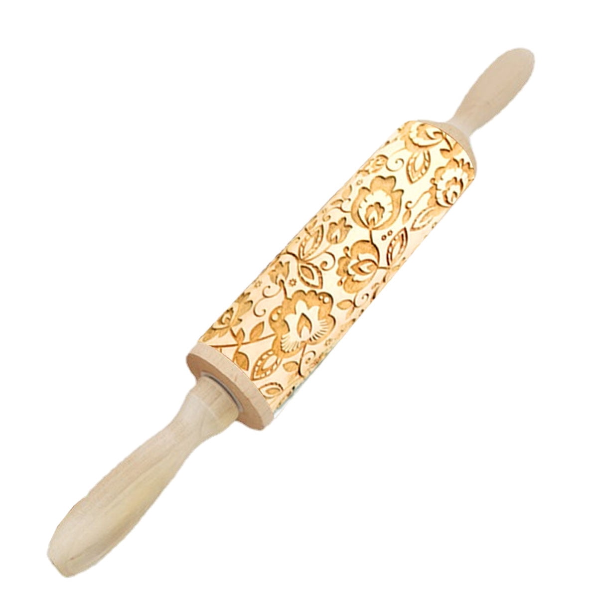 Embossed rolling pin, floral rolling pin, carved rolling pin, wedding ...