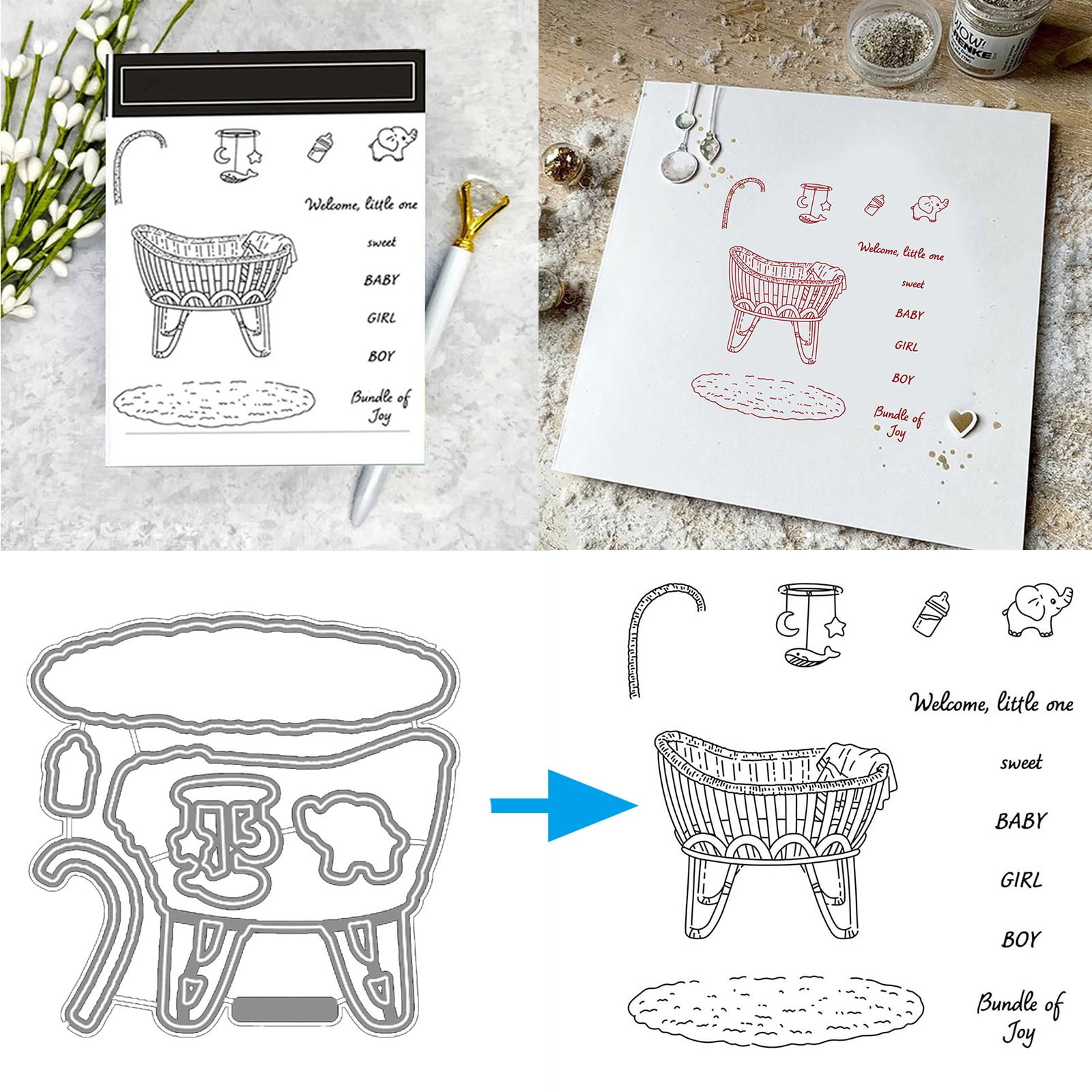 Embossing Crafts Cutting Crafts Metal DIY Letter Toy Scrapbooking ...