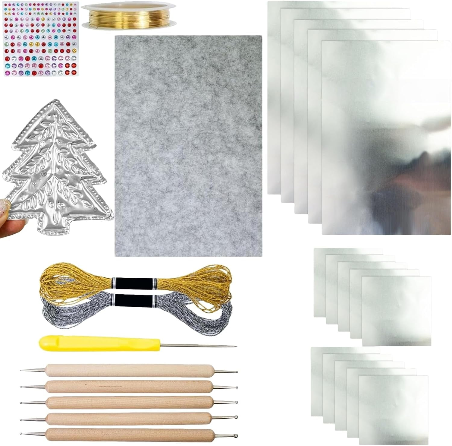 Embossing Foil, 10 Pieces 0.07mm Thick Art Project Supplies, Foil Paper ...