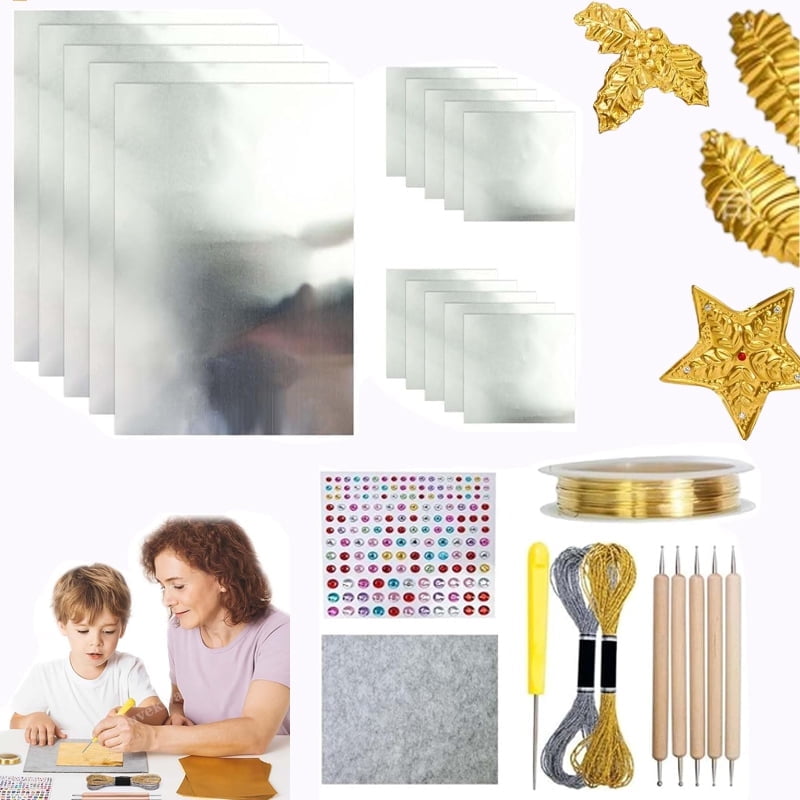 Embossing Foil Sheets-15Pcs Foil Sheets for Crafts Metal Embossing Art ...