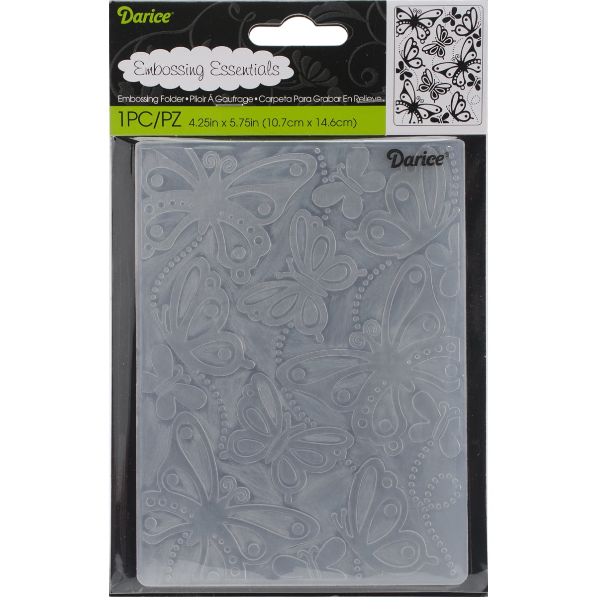 Embossing Folder 4.25"X5.75"-Butterflies - Walmart.com