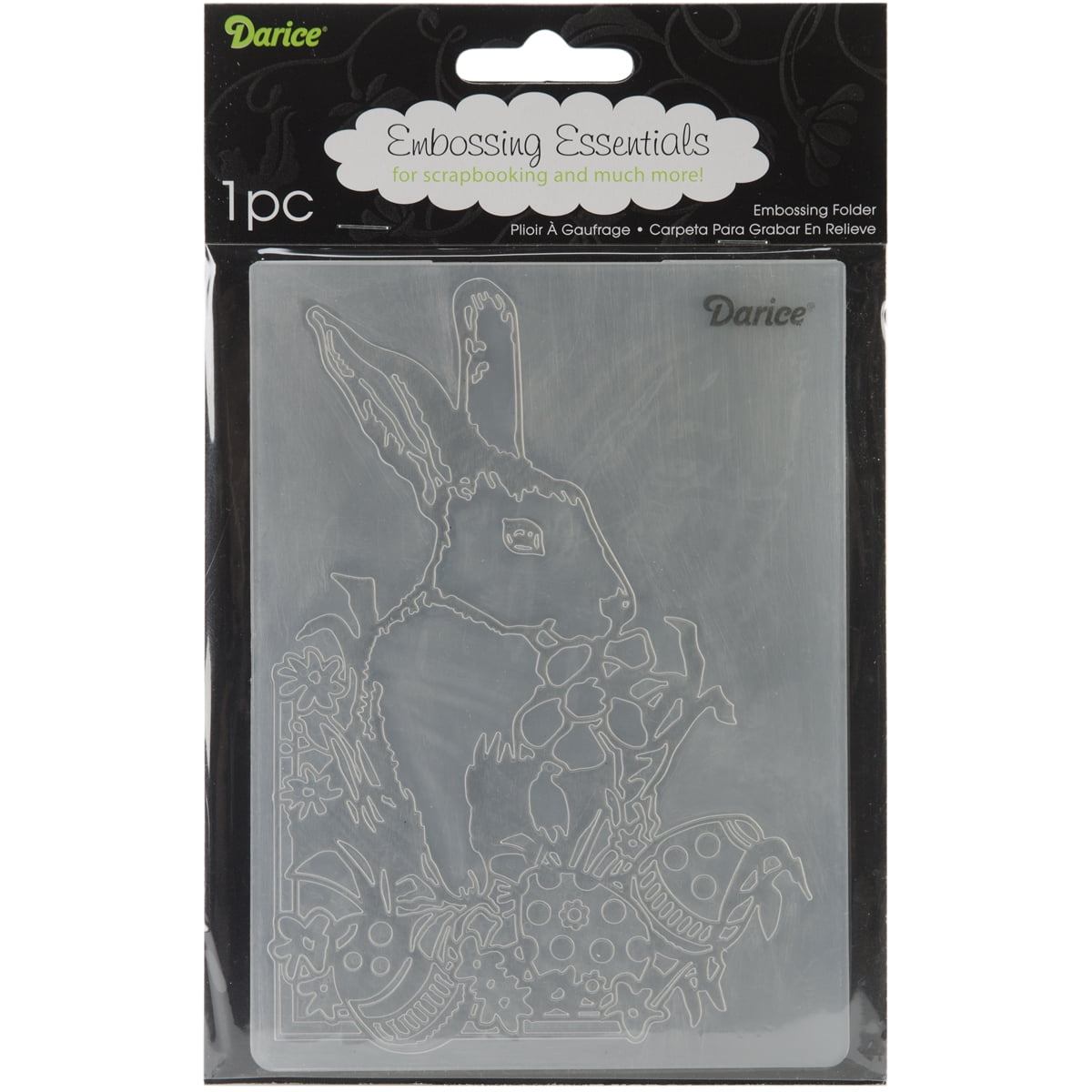 Embossing Folder 4.25"X5.75"-Easter Bunny - Walmart.com