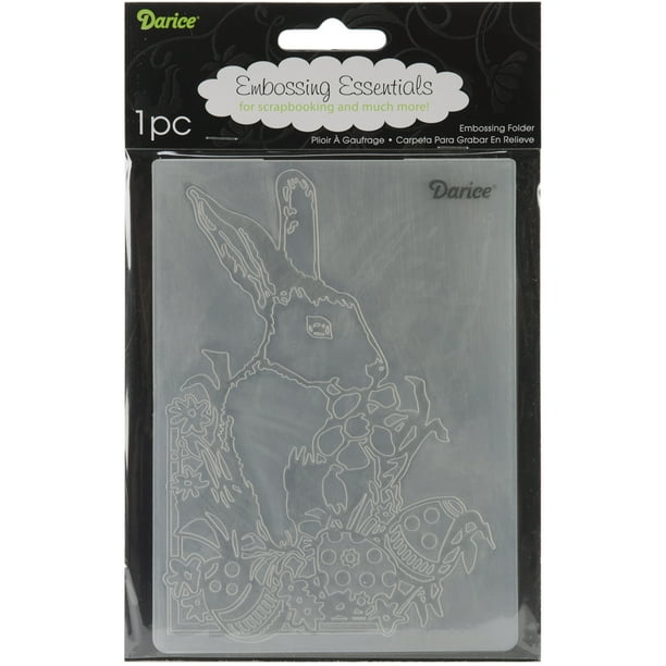 Embossing Folder 4.25"X5.75"-Easter Bunny - Walmart.com