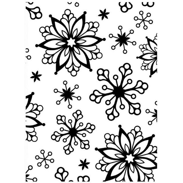 Embossing Folder 4 25x5 75 Snowflake Background Pk 3 Darice
