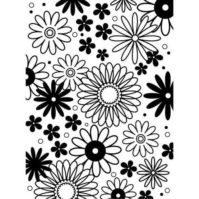 Embossing Folder Flower Frenzy 4.25X5.75 By Darice - Walmart Business ...