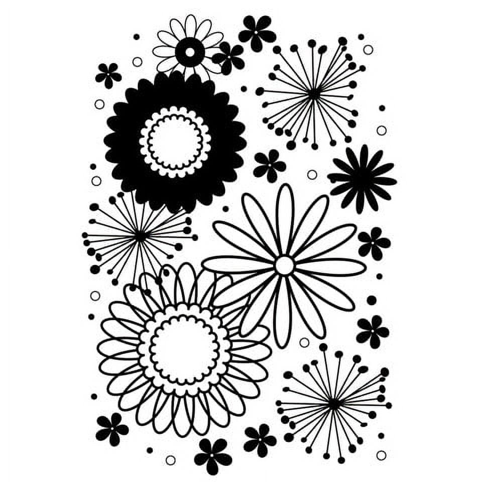 Embossing Folder Flower Frenzy 5X7 By Darice - Walmart.com