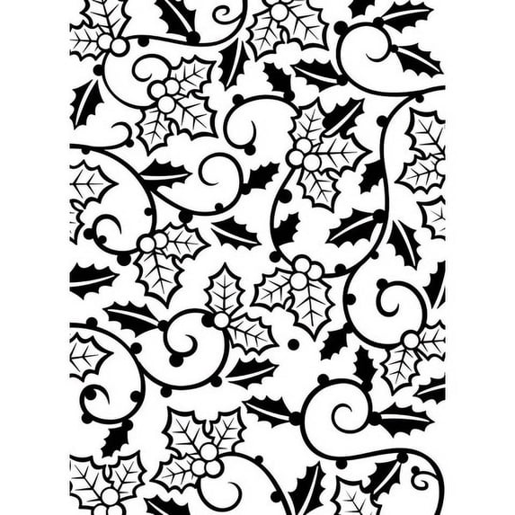 Embossing Folder Holly Vines 4.25X5.75 By Darice - Walmart.com