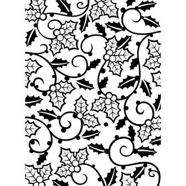 Embossing Folder Holly Vines 4.25X5.75 By Darice - Walmart.com