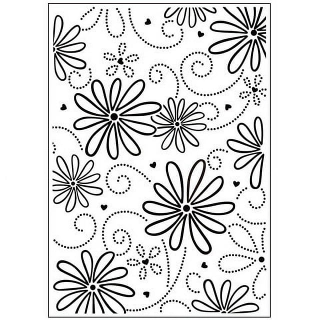 Embossing Folder Large Petal Frame 4.25X5.75 By Darice - Walmart.com