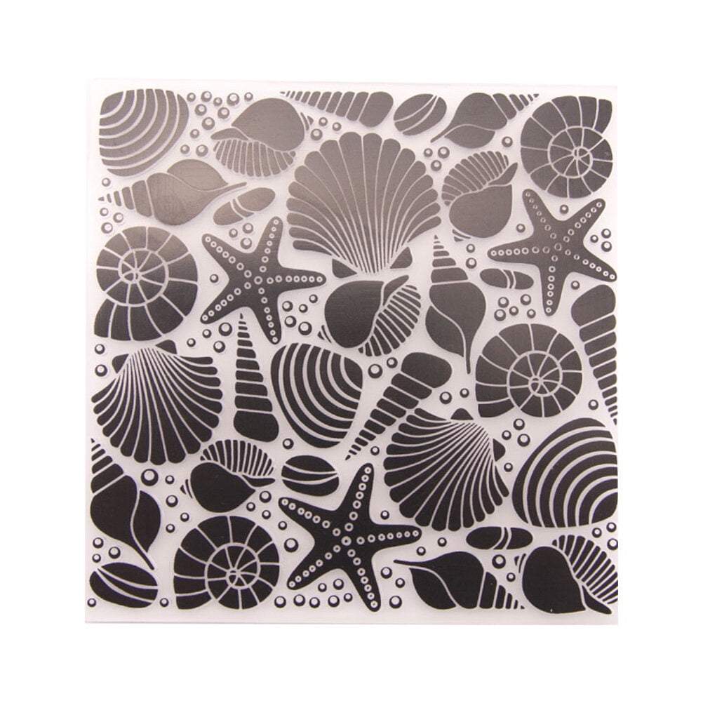 Embossing Folders for Card Making Scrapbook Seashells - Walmart.com