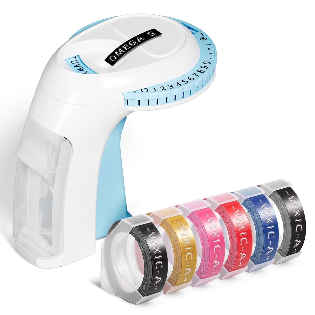 Embossing Label Maker Machine with 6 Tapes,3D Handheld Embossed ...
