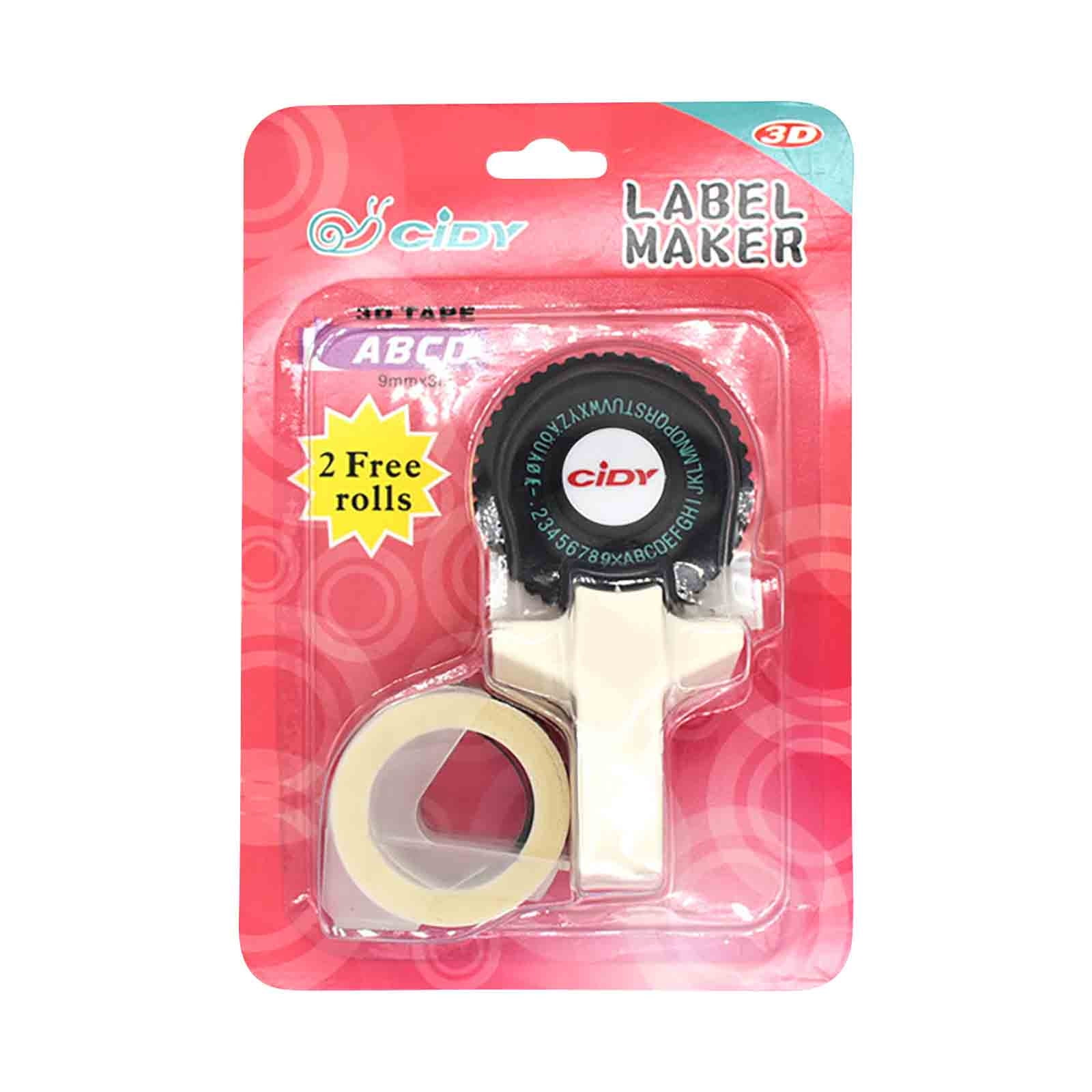 Embossing Label Maker Machine with Tapes, Omega S Vintage 3D Embosser ...