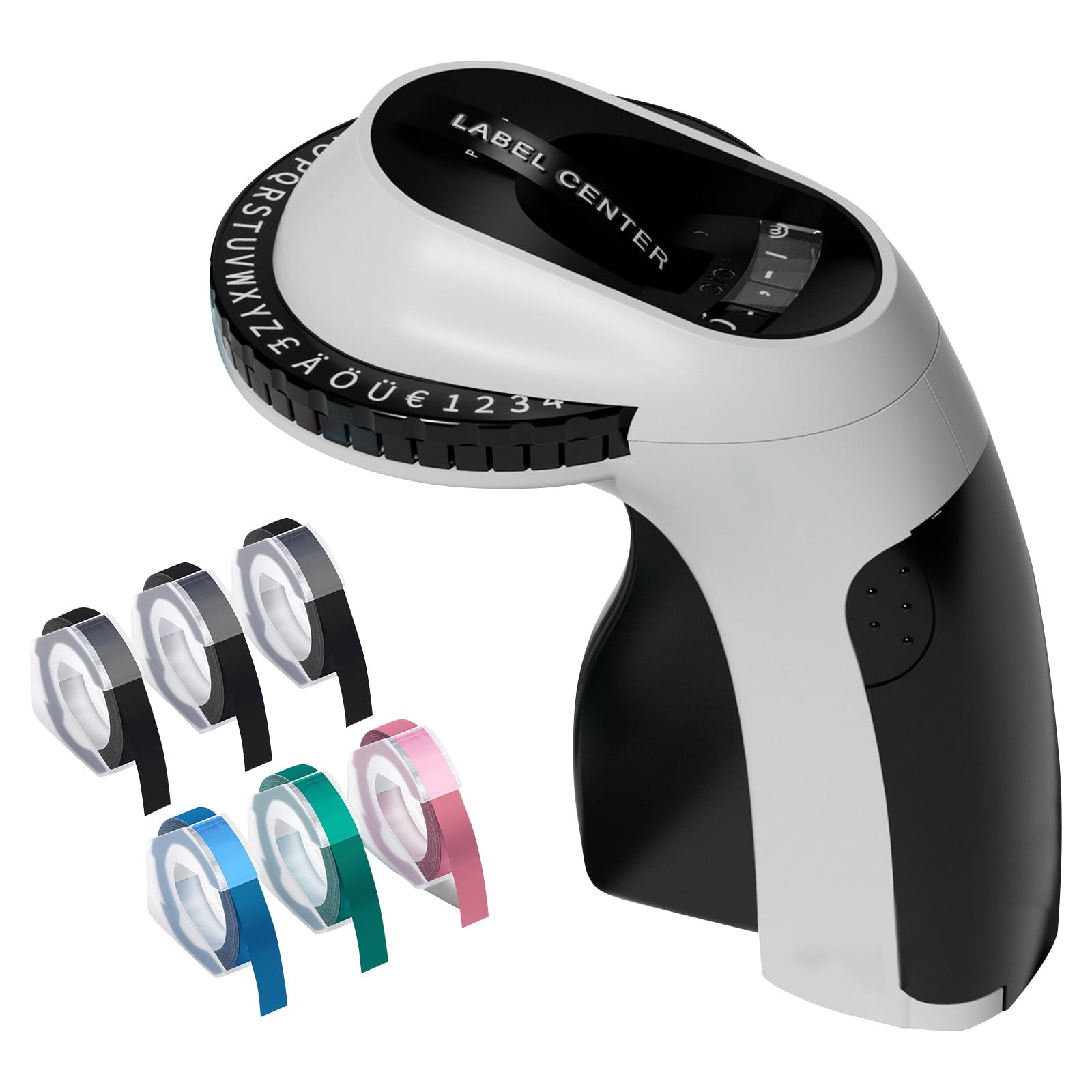 Embossing Label Maker With Tape, Manual 3D Embossed Labeling Machine ...