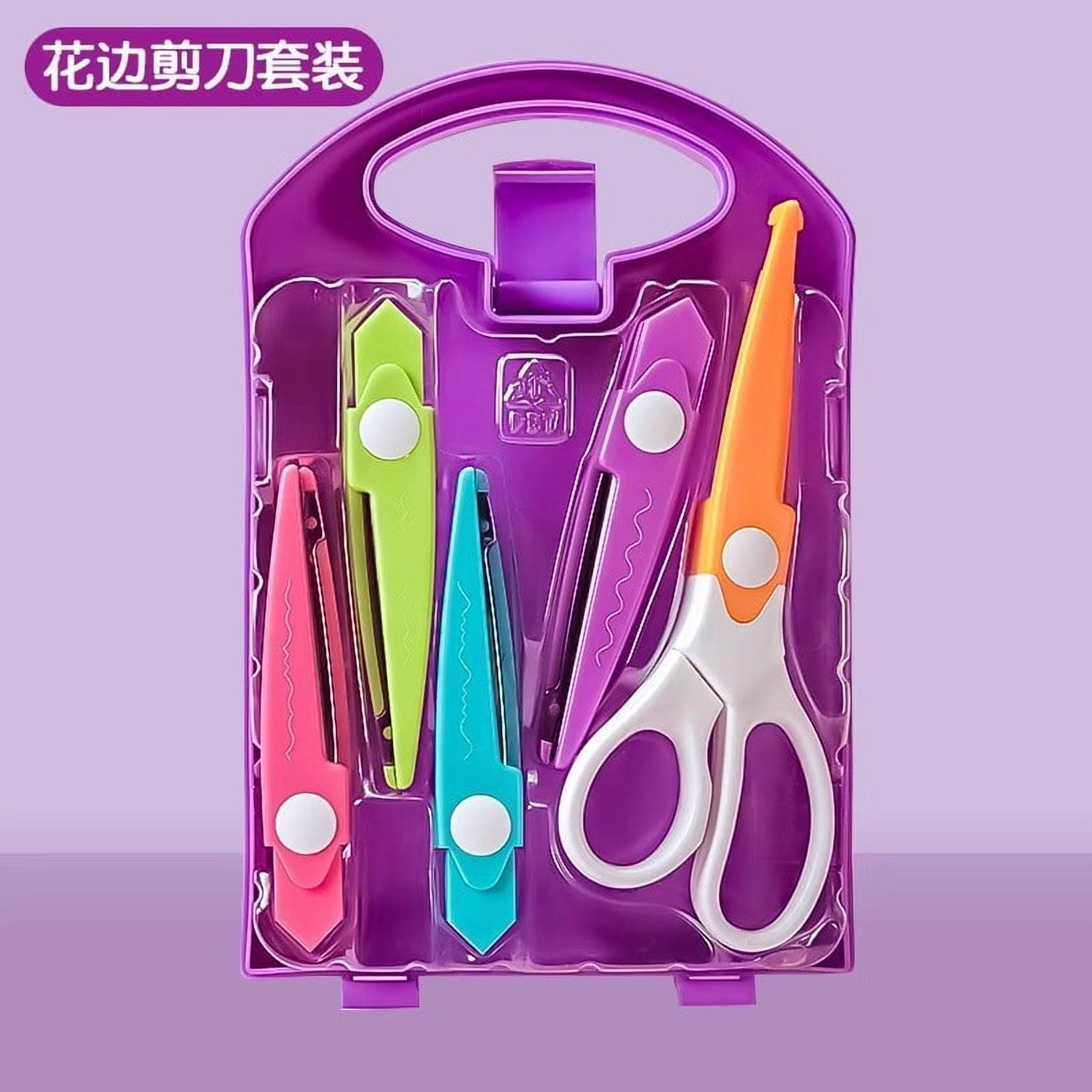 Embossing Machine and Lace Scissors Set - 5-in-1 Paper Punchers and ...