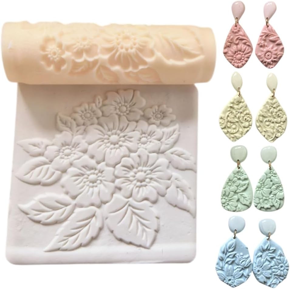 Embossing Pottery Texture Rollers Polymer Clay Texture Beige Roller ...