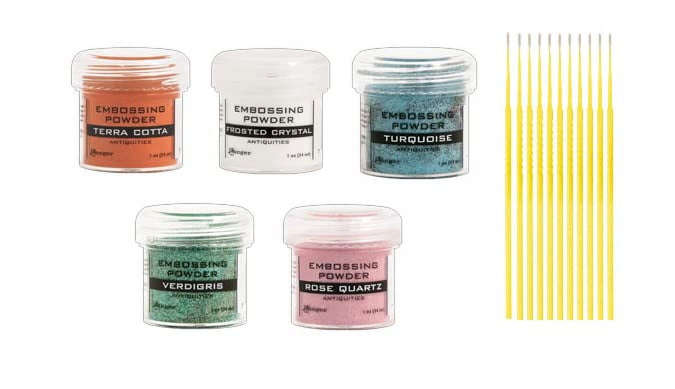Embossing Powder Bundle - Frosted Crystal, Rose Quartz, ATerra Cotta ...