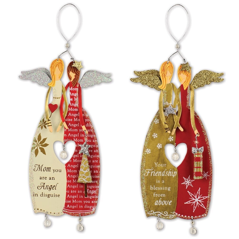 Embrace Angel Ornament, Set of 2 - Walmart.com