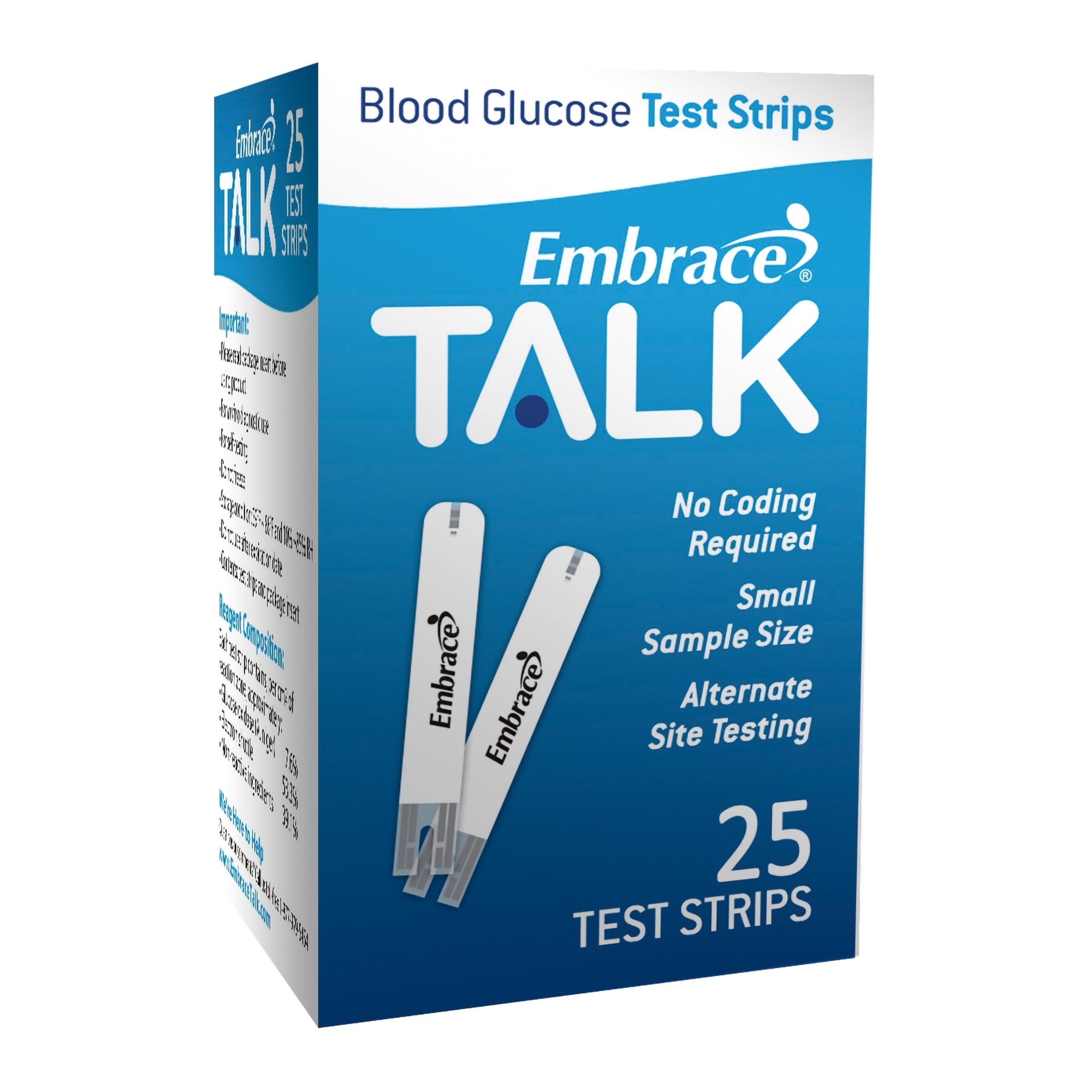 Embrace Blood Glucose Test Strips For Embrace® Blood Glucose System HSA ...