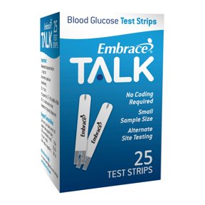 Embrace Blood Glucose Test Strips - Walmart.com