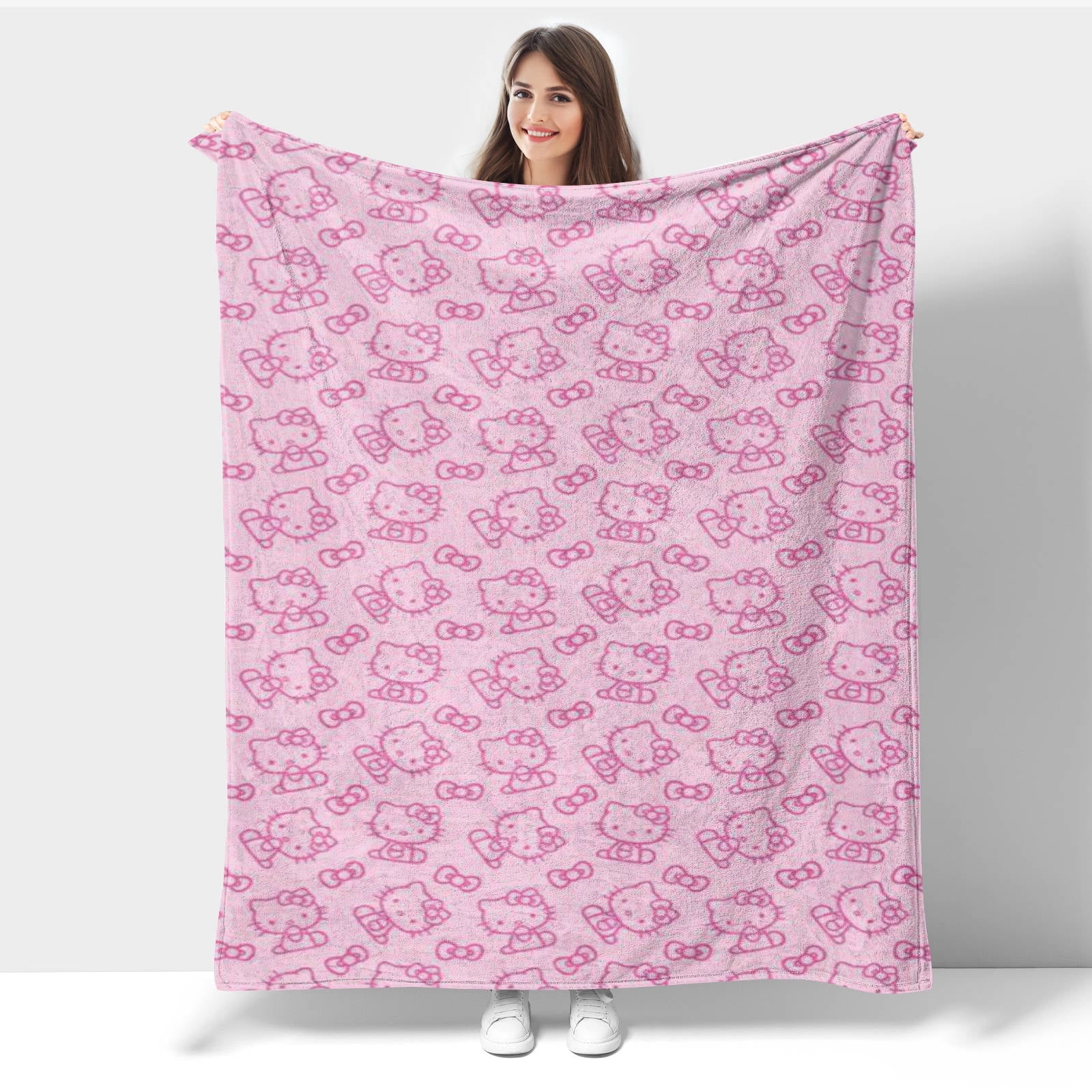 Embrace Cozy Elegance with Hello Kitty Blanket® – Premium Coral Velvet ...