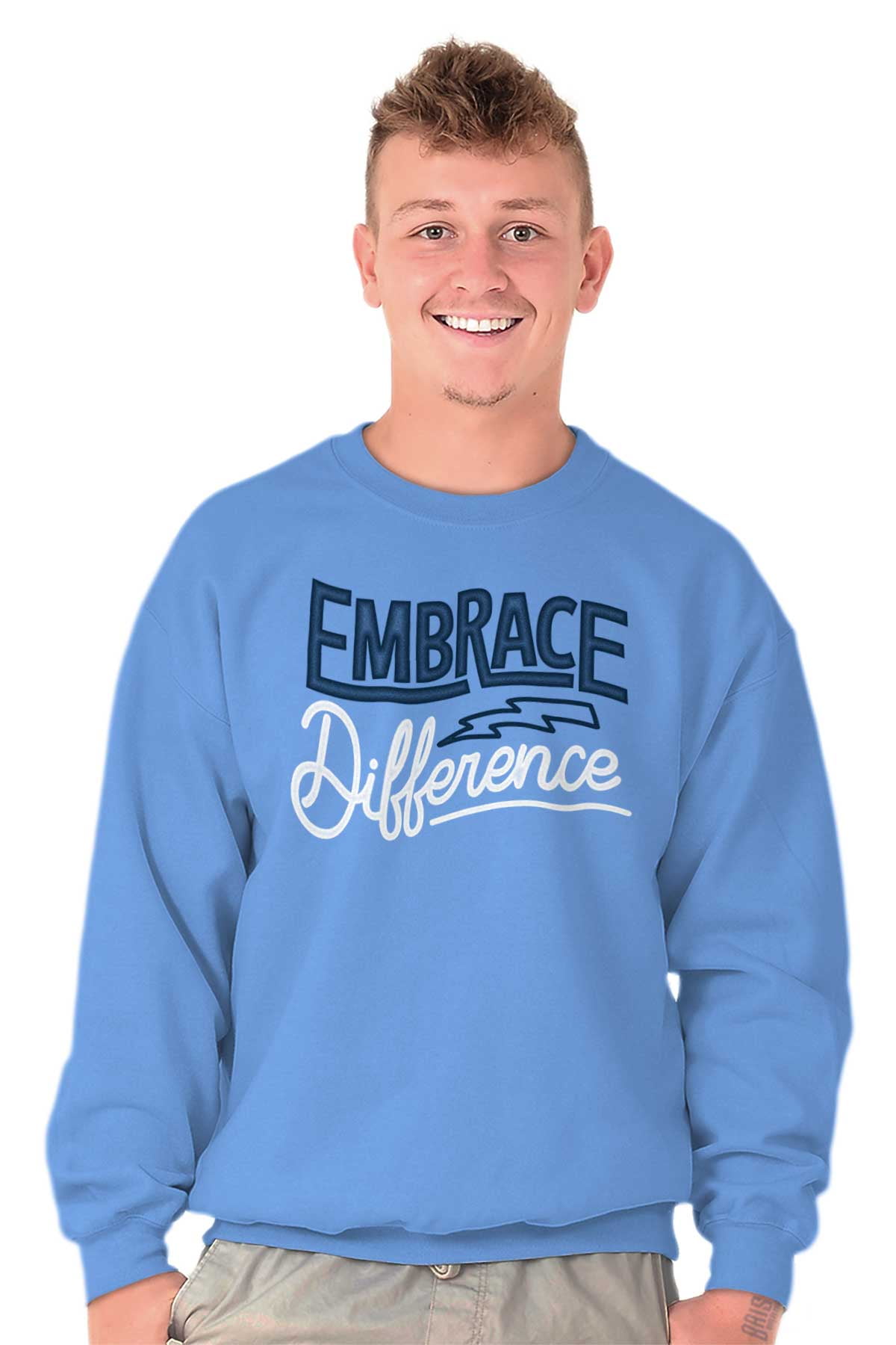Embrace Differences Autism Awareness Sweatshirt for Men or Women Brisco ...