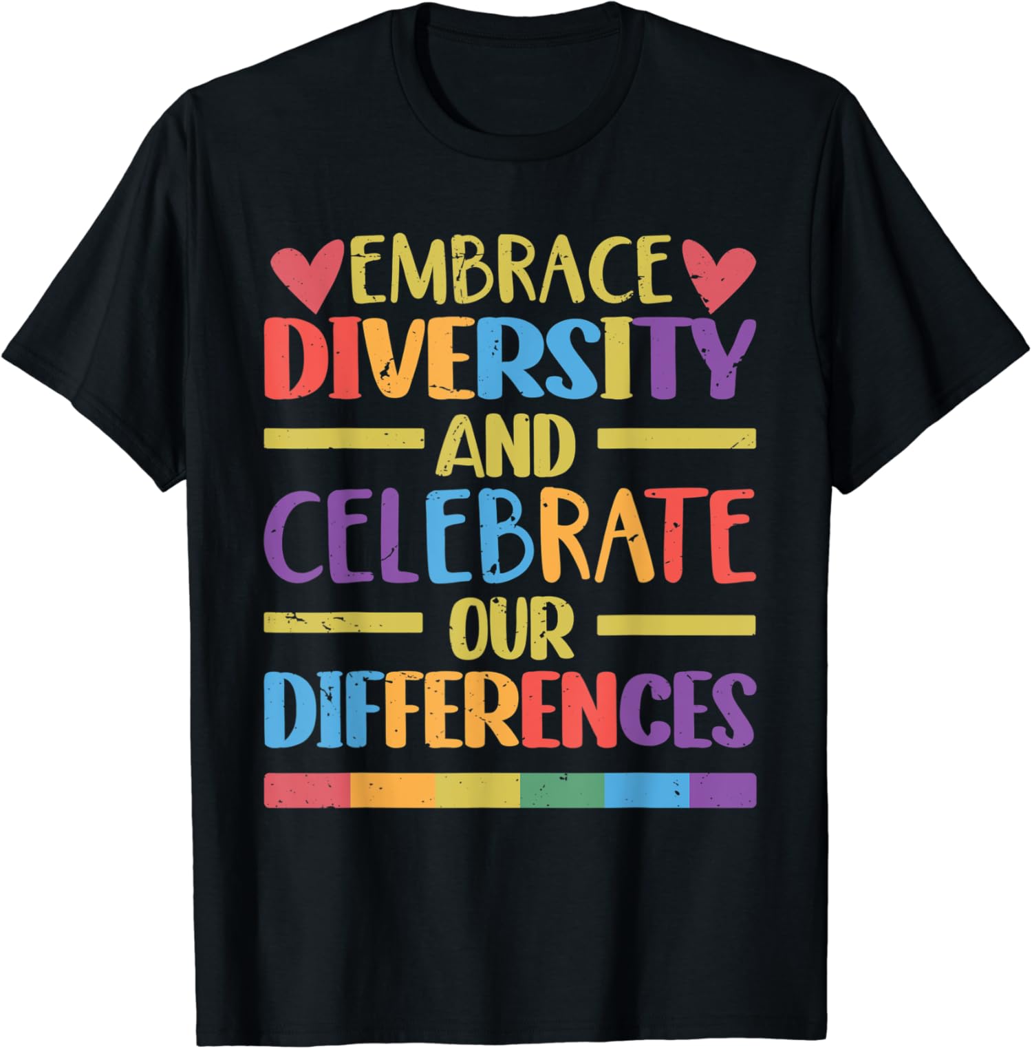 Embrace Diversity And Celebrate Our Differences T-Shirt - Walmart.com